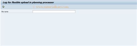 KPEP SAP Tcode Log Flexible Excel Upload