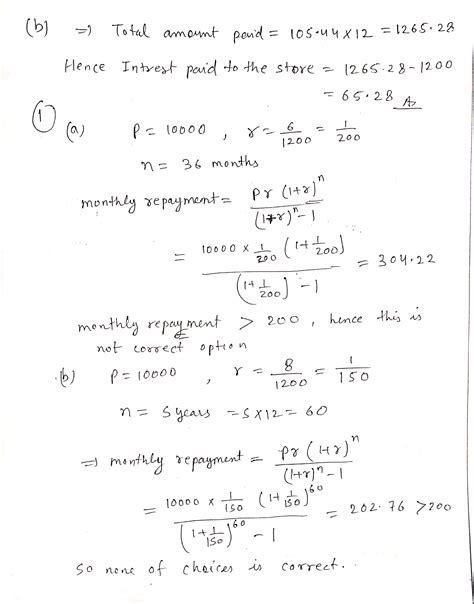 Solved Present Value Annuity Worksheet Find The Monthly House