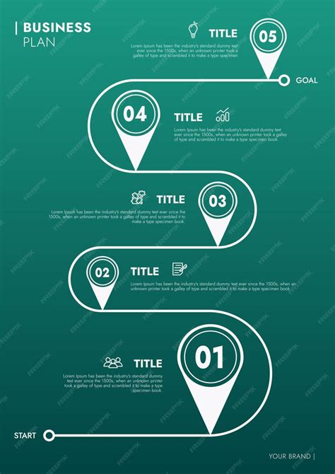 Premium Vector Business Template For Presentation Infographic Data Visualization Process Chart