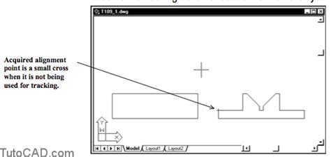 How To Use Automatic Object Snap Tracking Tutorial Autocad