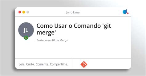 como usar o comando git merge