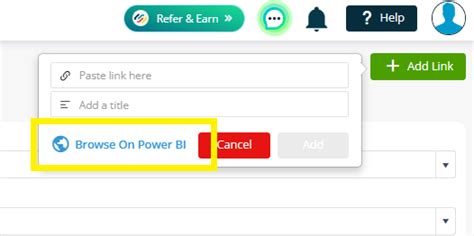 external links and dashboards