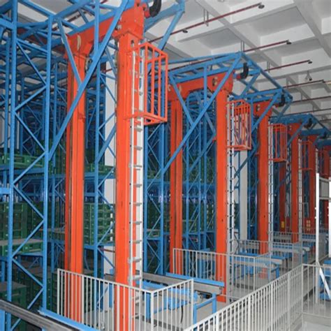High Density Warehouse Automatic Storage Retrieval System Asrs With Shelving Rack As Rs Agv