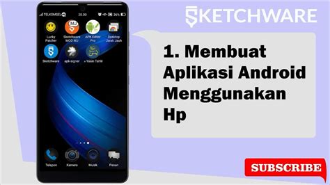 Sketchware 1 Membuat Aplikasi Android Menggunakan Hp Youtube