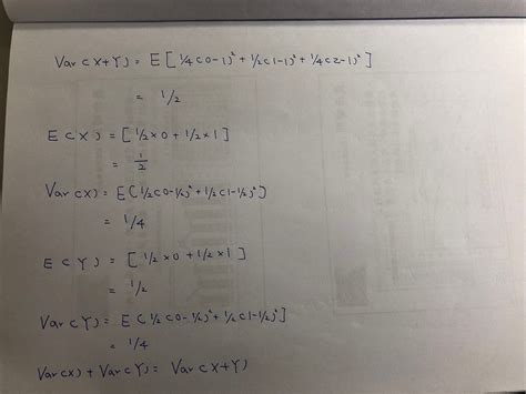 let s verify that var x y var x var y two independent random