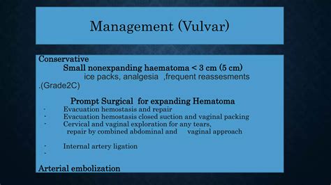 Vulvovaginal Hematoma Dr Mitra Saxena Pptx
