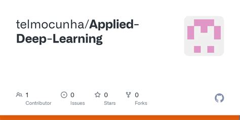 Github Telmocunhaapplied Deep Learning