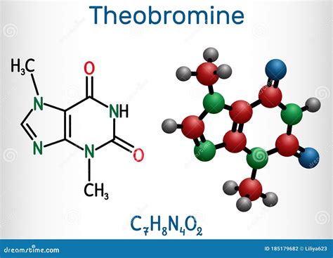 Xanthine Purine Base Molecule Skeletal Formula Royalty Free Stock