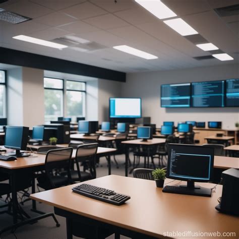 High Babe Computer Science Classroom Engaged Babes Stable Diffusion Online