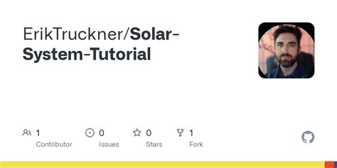 Github Eriktrucknersolar System Tutorial