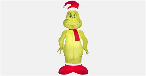 Walmart 6 Ft Holiday Time Large Fuzzy Plush Grinch Only 55 The