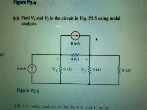 solved 3 6 use nodal analysis to find both v1 and v0 in the