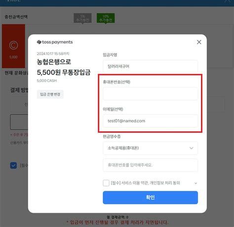 결제 위젯으로 가상계좌 결제시 결제자의 핸드폰 번호 혹은 이메일 입력 관련 문의 Toss Payments 개발자 커뮤니티
