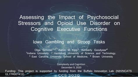 Cognitive Executive Functions And Opioid Use Disorder Pptx