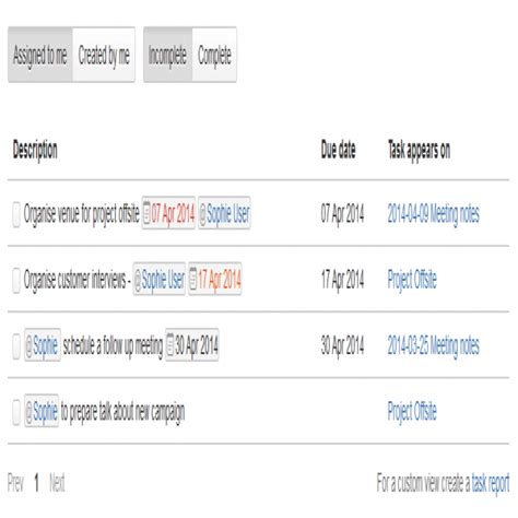 Task List Confluence Task List Templates