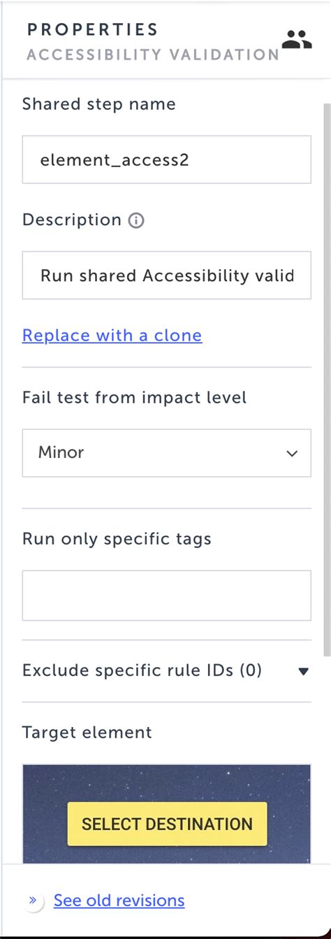 element accessibility validation