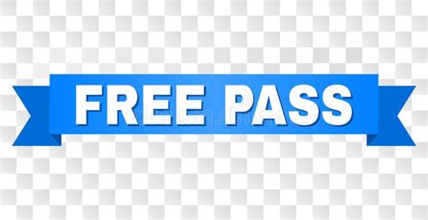 Blue Stripe With Free Pass Title Stock Vector Illustration Of Stripe