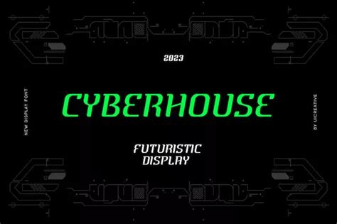 Cyberhouse Futuristic Display Font Dfonts