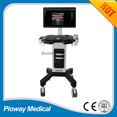 Trolley Color Ultrasonic Diagnostic Apparatus Color Doppler B W Ultrasound Scanner Pw F3 China