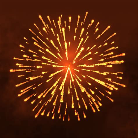 Salute Firework Vector Isolated On Dark Background 16889231 Vector Art