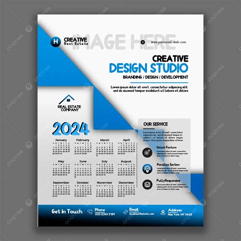 Corporate Wall Calendar Design Template 2024 Template Download On Pngtree