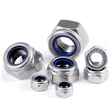 Ecu Khoá Nhựa Inox 304 đai ốc Khoá Nhựa Inox Ecu Chống Xoay Inox M6