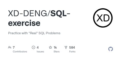 Github Xd Deng Sql Exercise Practice With Real Sql Problems