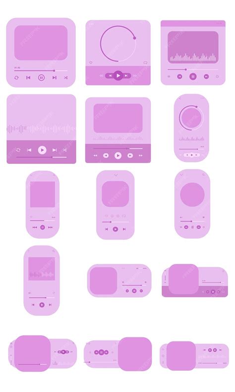 Premium Vector Music Player Interface Element