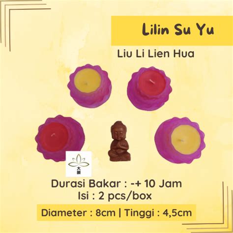 Jual Lilin Pelita Su Yu Model Liu Li Lien Hua Shopee Indonesia