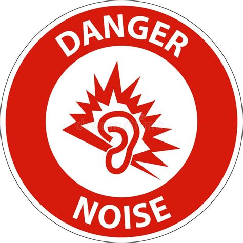 Danger Noise Symbol Sign On White Background Stock Vector Illustration Of Factory Safe 271265916