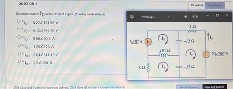 Solved Determine Current IO In The Circuit Of Figure 1 Chegg