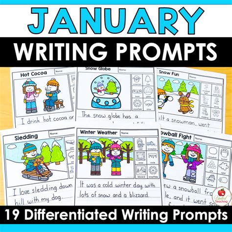 January Writing Prompts Packet United Teaching