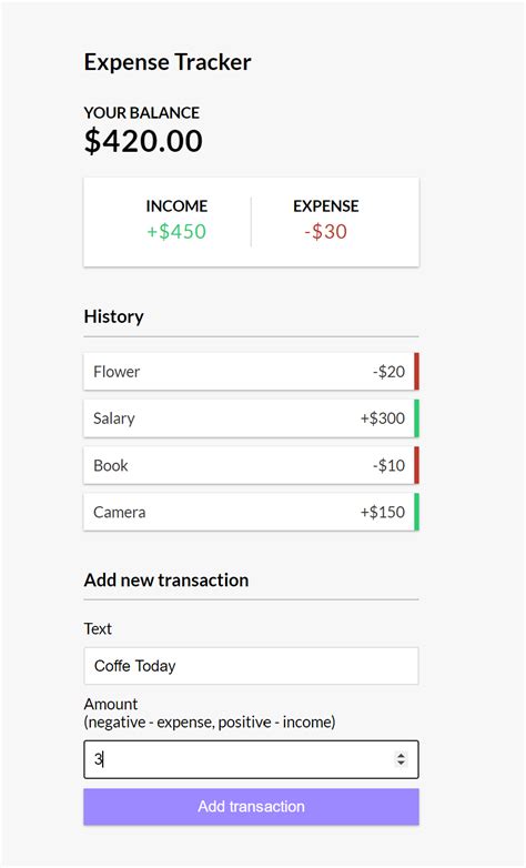 github liyefei737 expense tracker using usereduer context api