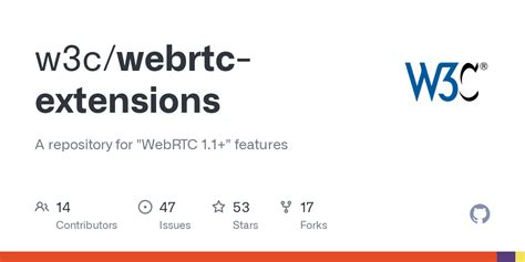 GitHub W C Webrtc Extensions A Repository For WebRTC Features