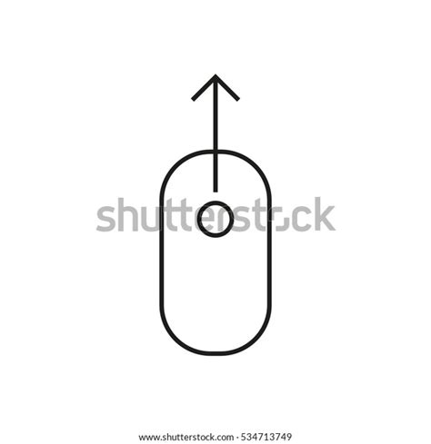 Scroll Down Computer Mouse Icon Vector Stock Vector Royalty Free