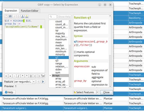 Extracting Attributes List With Unique Values From Qgis Attribute Table Geographic Information
