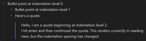 Editing View Broken Quote Indentation Bug Graveyard Obsidian Forum
