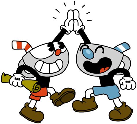 And Mugman By Cuphead And Mugman Png Clipart Large Size Png Image