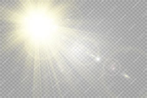 특수 렌즈 플래시 조명 효과 플래시는 광선과 탐조등을 깜박입니다 Illust화이트 빛나는 프리미엄 벡터