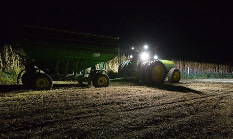 Old Farmer At Night Outside