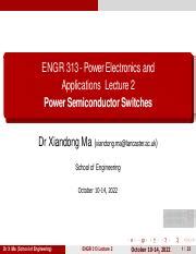 ENGR Lecture Power Semiconductor Switches Course Hero