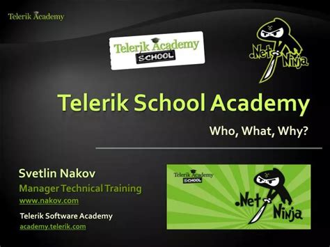 Ppt Telerik School Academy Powerpoint Presentation Free Download Id2917608