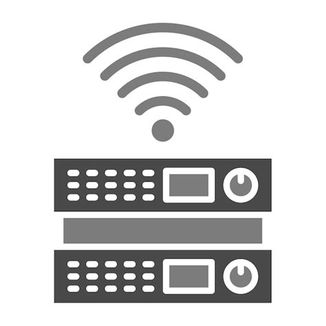 Wifi Server Symbol Premium Vektor