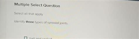 solved multiple select questionselect all that applyidentify