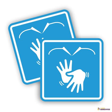 Adesivo Aviso Intérprete De Libras