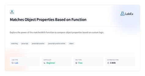 Matches Object Properties Based On Function Labex