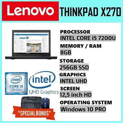 Jual Laptop Lenovo Thinkpad X Intel Core I Gen Gb Inch Black Di Seller Knkbec
