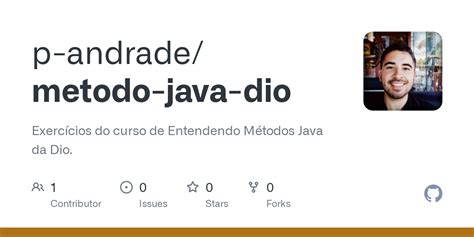 Github P Andrademetodo Java Dio Exercícios Do Curso De Entendendo