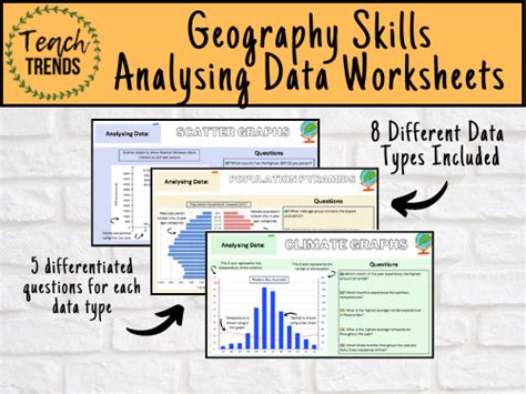Geography Data Skills Work Booklet Maps Graphs Diagrams Teaching Resources