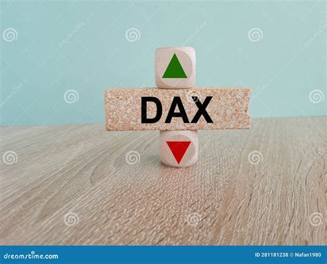 Dax Price Symbol A Brick Block With Arrow Symbolizing That Deutsche